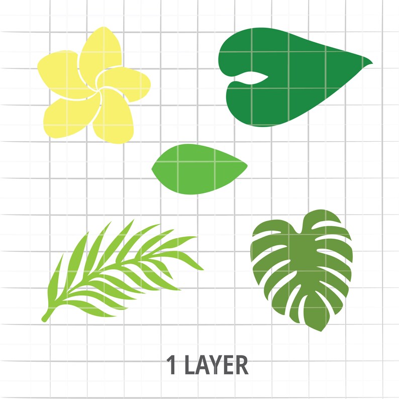 Hawaiian Flower Svg Bundle Summer Flowers Svg Beach Svg - Etsy