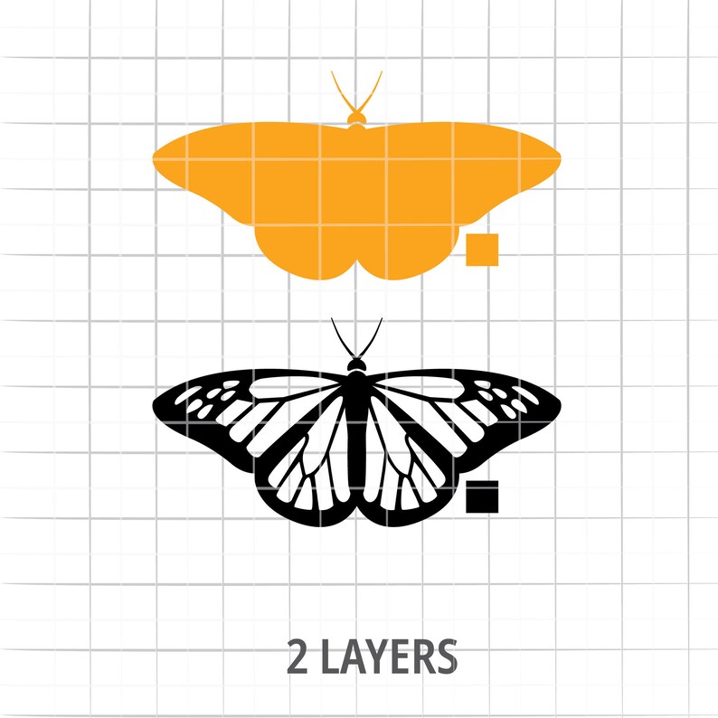 Butterfly Svg Bundle Monarch Svg File for Cricut Layered - Etsy