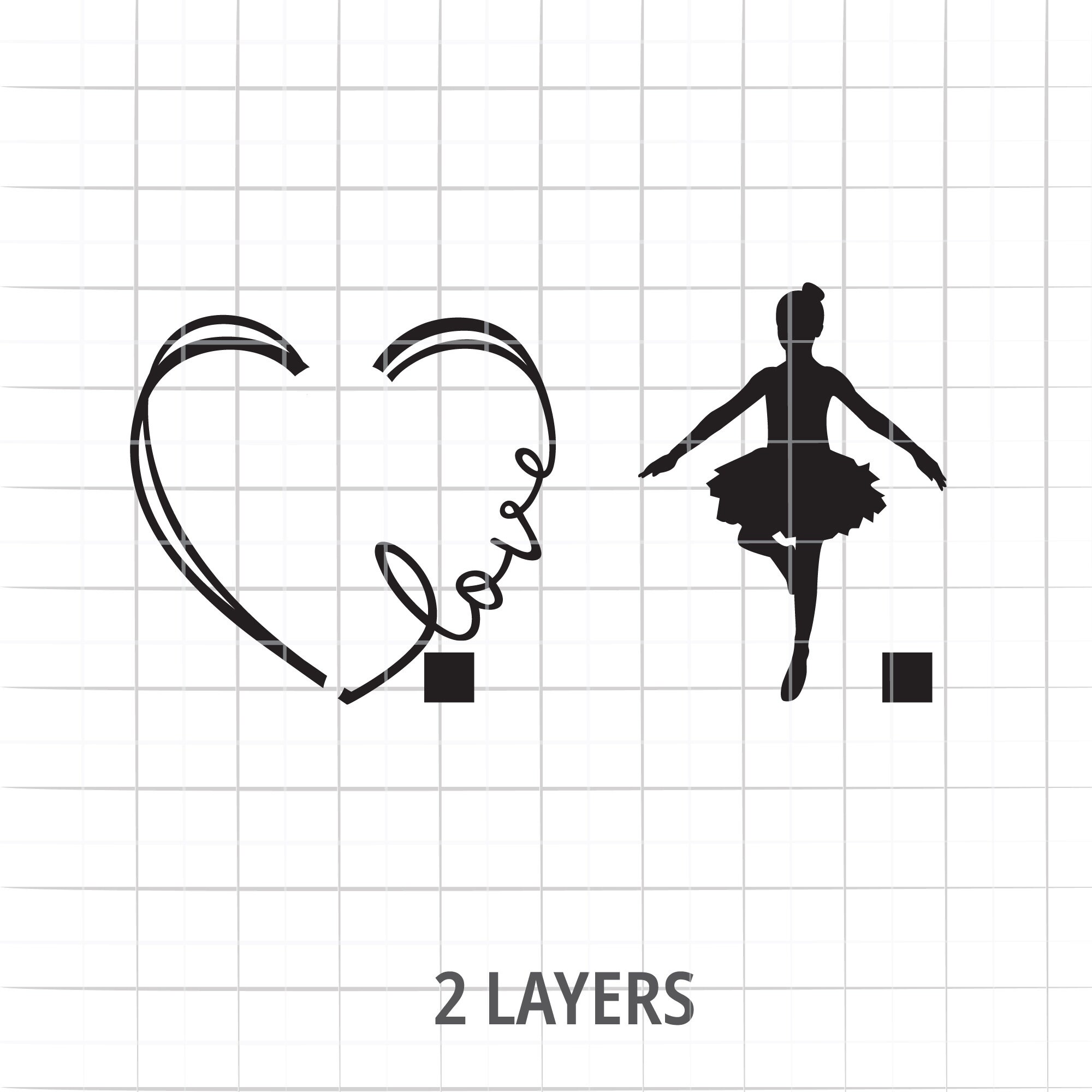 Ballet Love SVG File: Ballerina Dance Cut File (digital Download) - Etsy