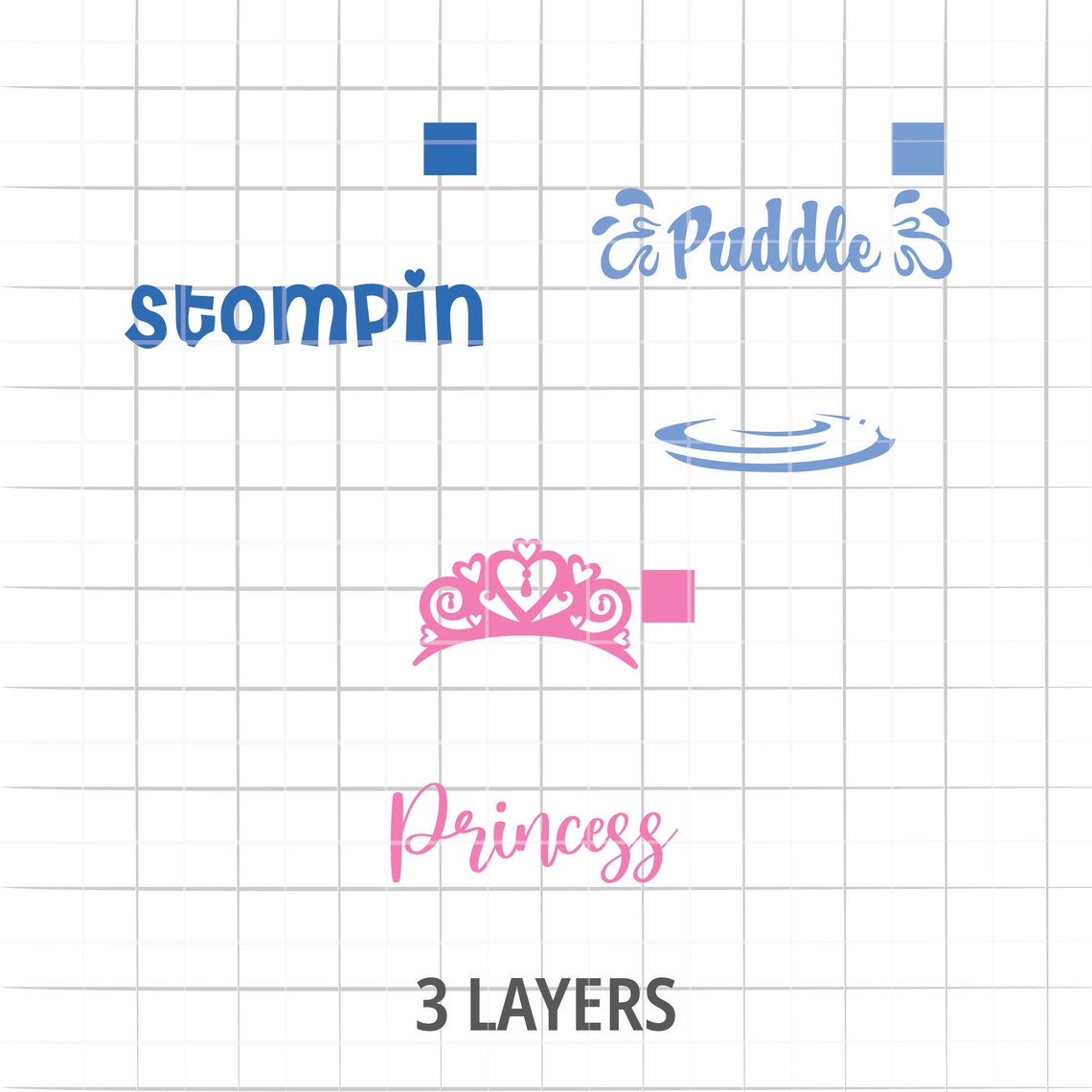 Puddle Stompin' Princess SVG: Kids Shirt Iron-on (digital Download) - Etsy