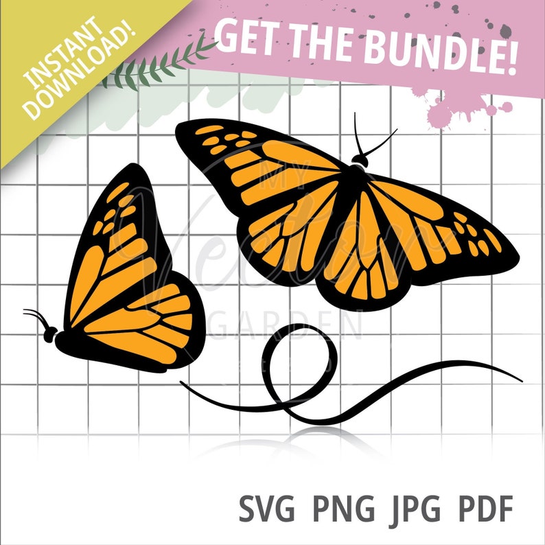 Butterfly Svg Bundle Monarch Svg File for Cricut Layered - Etsy