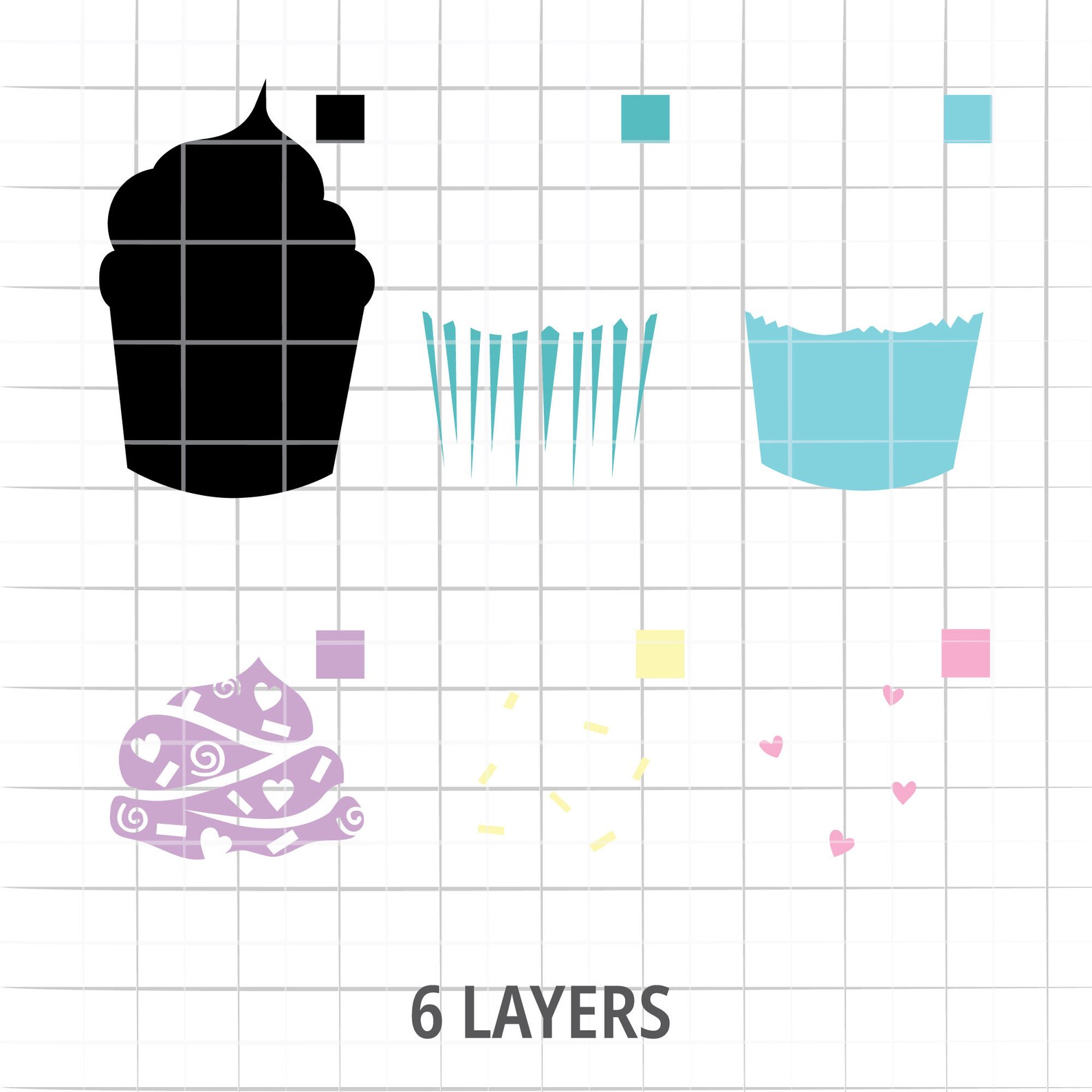 Bakery Svg Bundle Bakery Clipart Sweets Svg Cake Svg Cupcake | Etsy