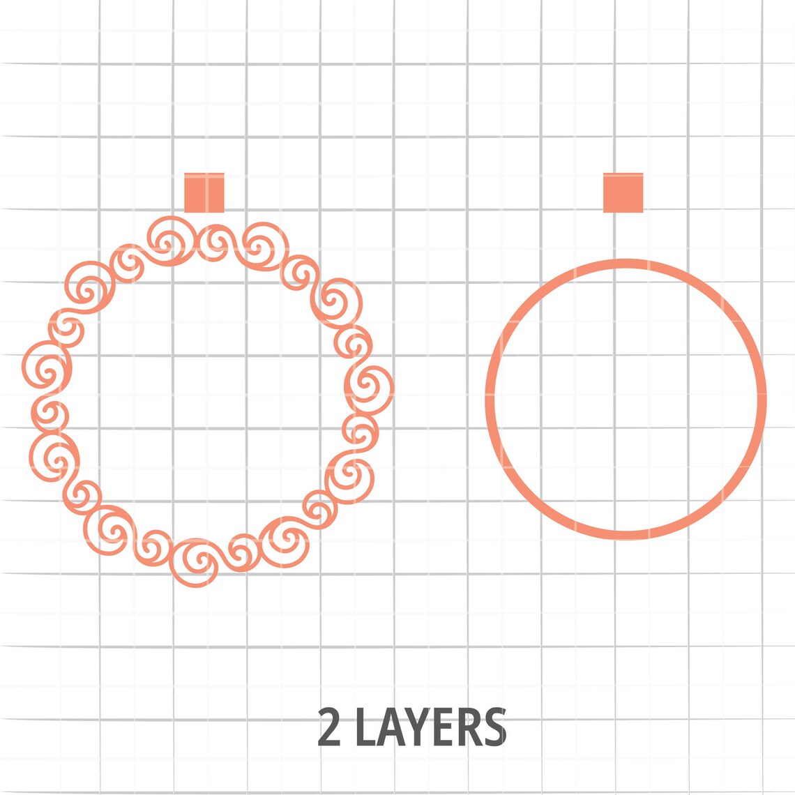 Swirl Frame SVG: Circle Wreath Cut File (digital Download) - Etsy