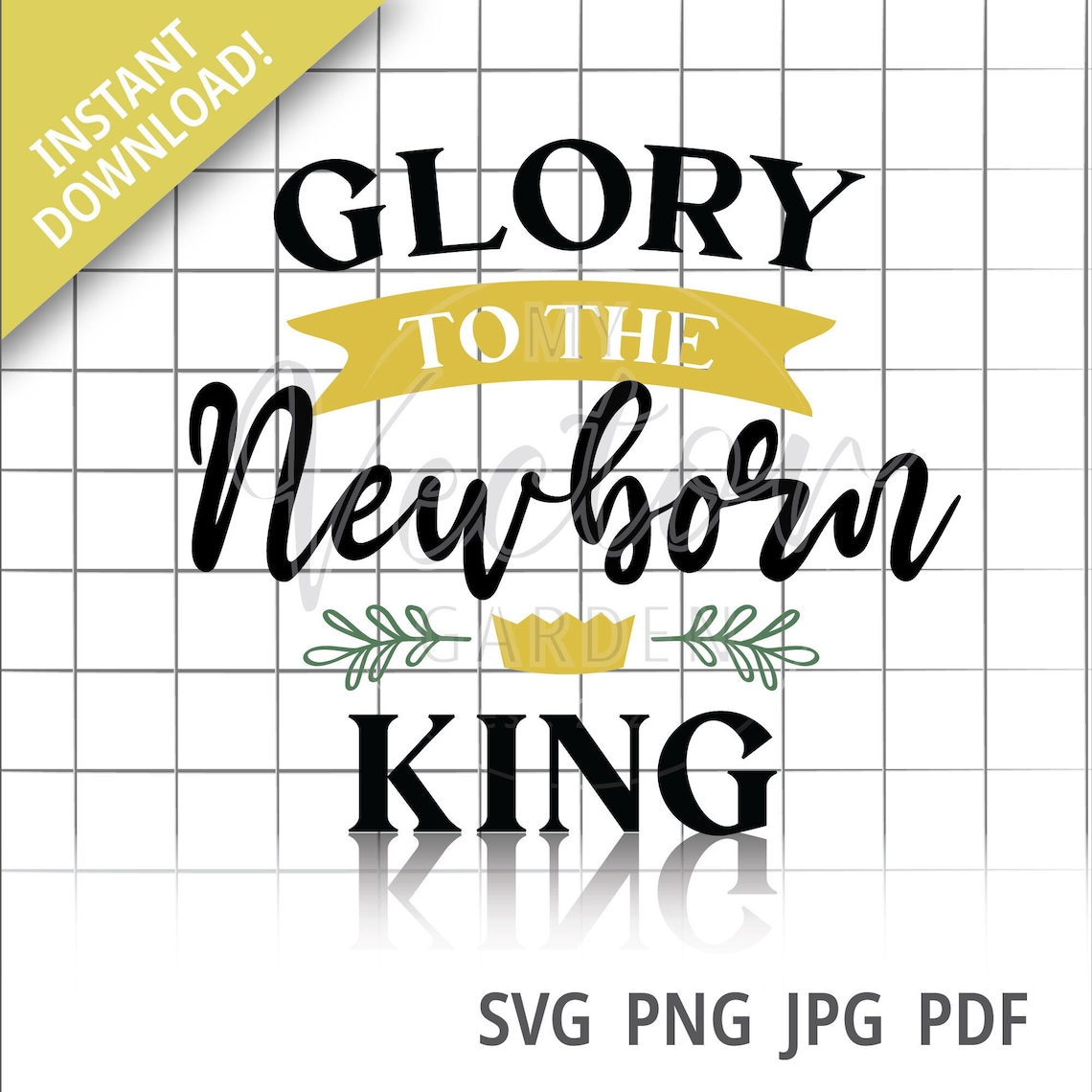 Glory to the Newborn King Svg Glory Svg File for Cricut | Etsy