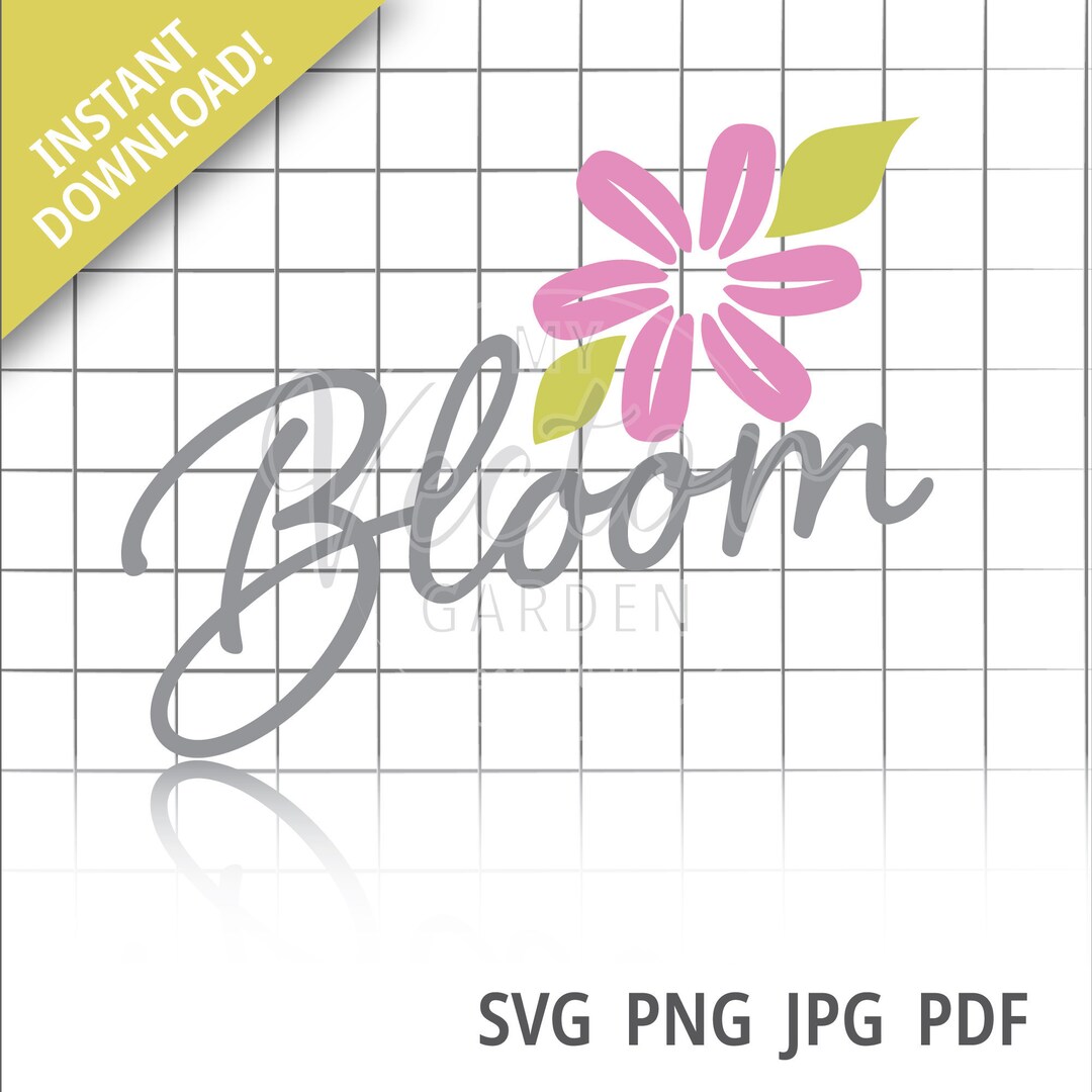 Blooming Flower Svg Accent, Inspirational Words Motivational Quotes ...