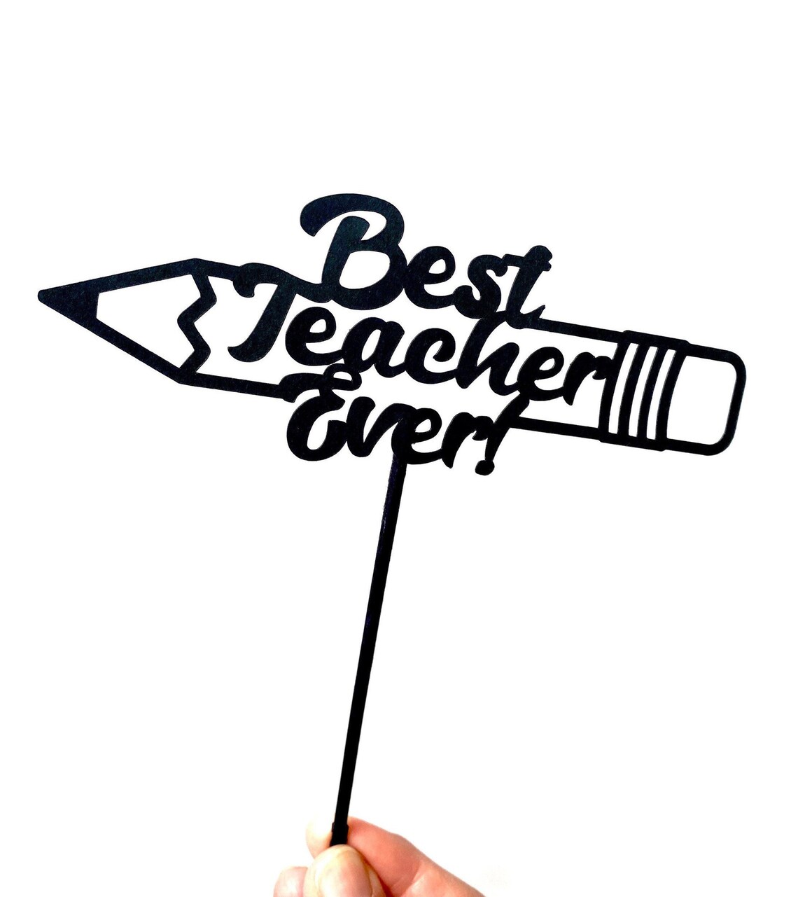 Teacher Appreciation Svg Best Teacher Ever Svg Cake Topper - Etsy