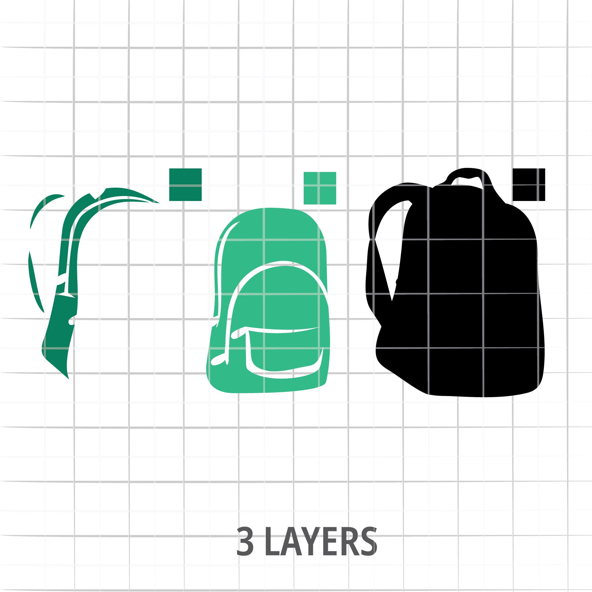 School Bag Svg Back Pack Svg File For Cricut Book Bag Svg | Etsy