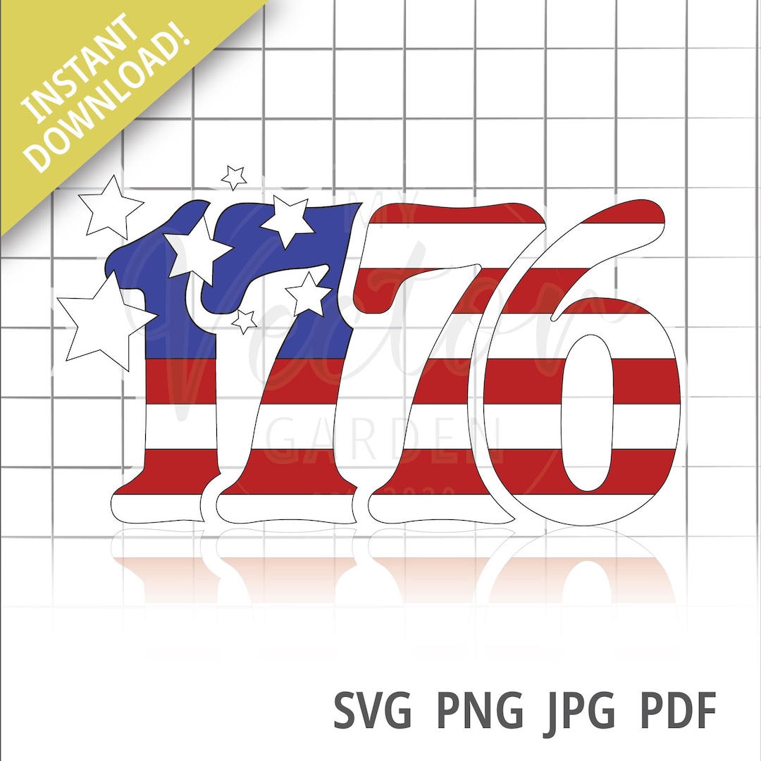1776 Svg, Patriotic Svg File for Cricut America Svg Independence Day ...