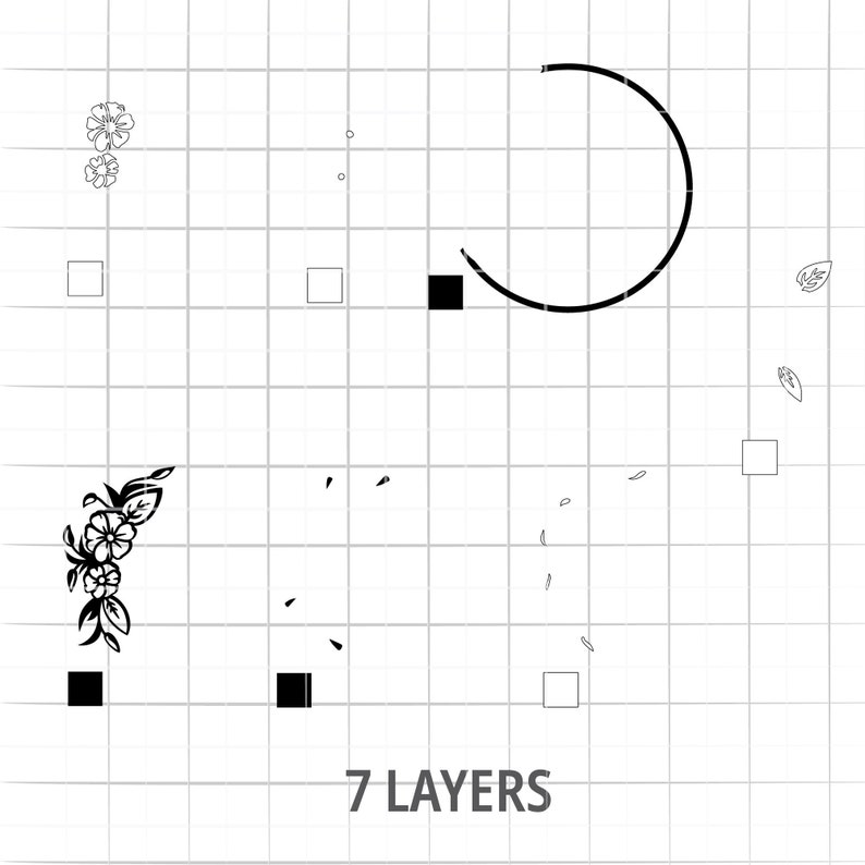 Floral Frame Svg Floral Ring Svg Circle With Flowers Svg - Etsy