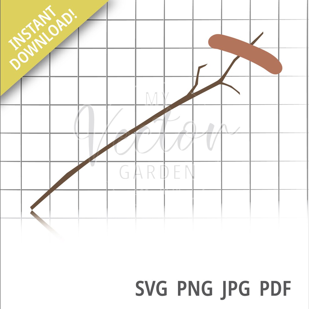 Hot Dog on A Stick, Camping Gear Svg Outdoor Living Art Campsite Tools ...