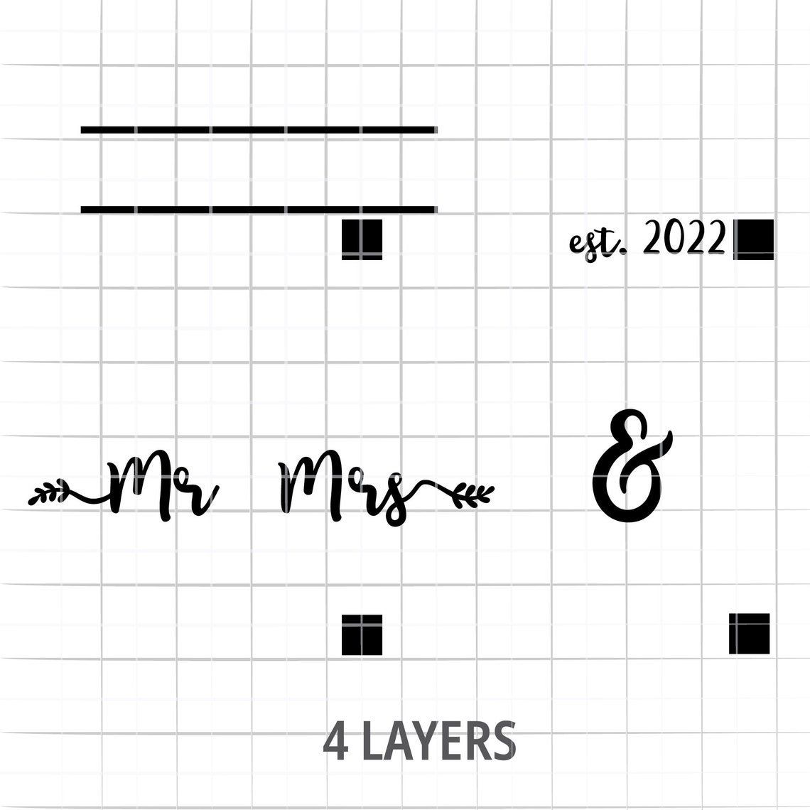 Mr and Mrs Monogram Svg Wedding Svg Png Anniversary Svg - Etsy