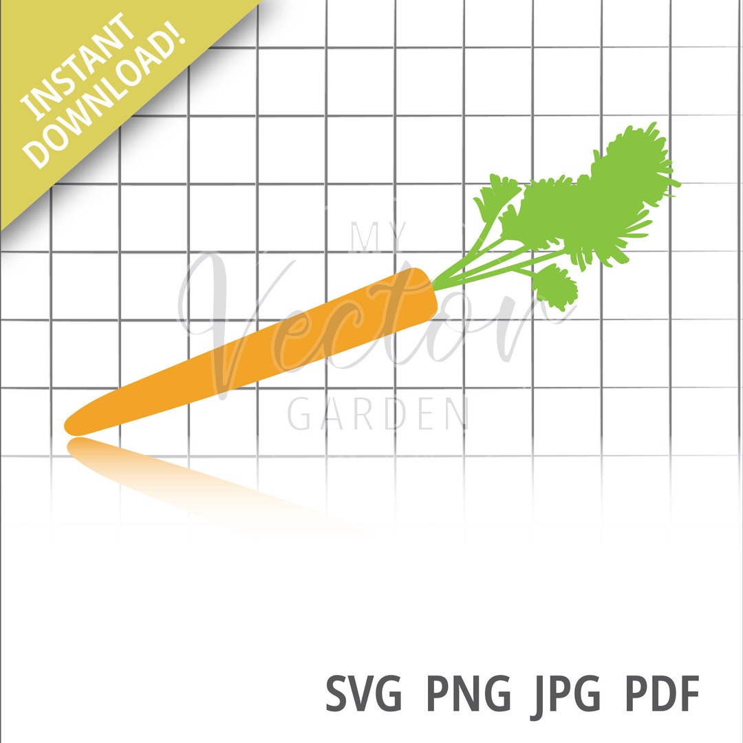 Carrot Svg, Vegetable Clip Art Food Downloads Healthy Veggie Art Long ...