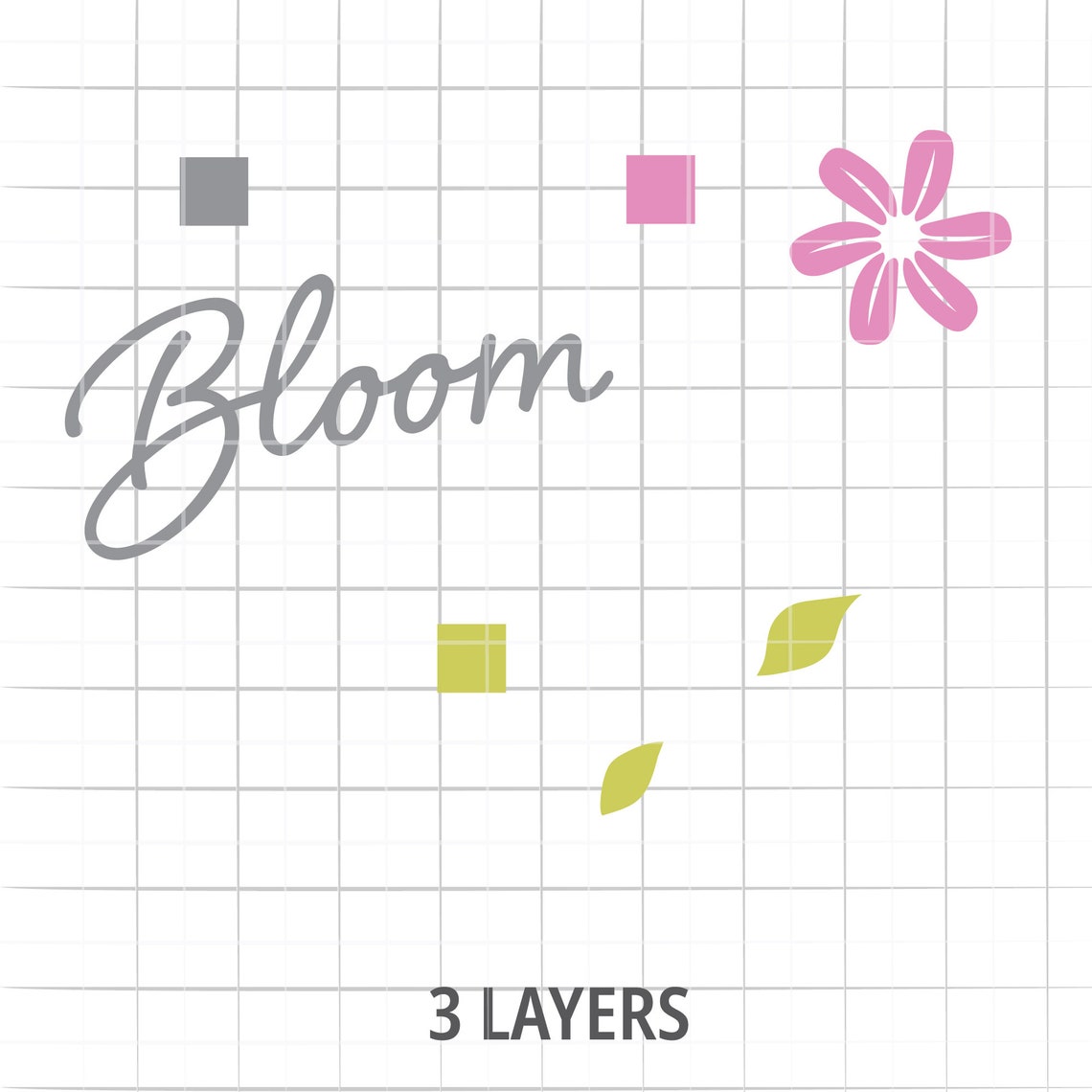 Blooming Flower Svg Accent Inspirational Words Motivational - Etsy
