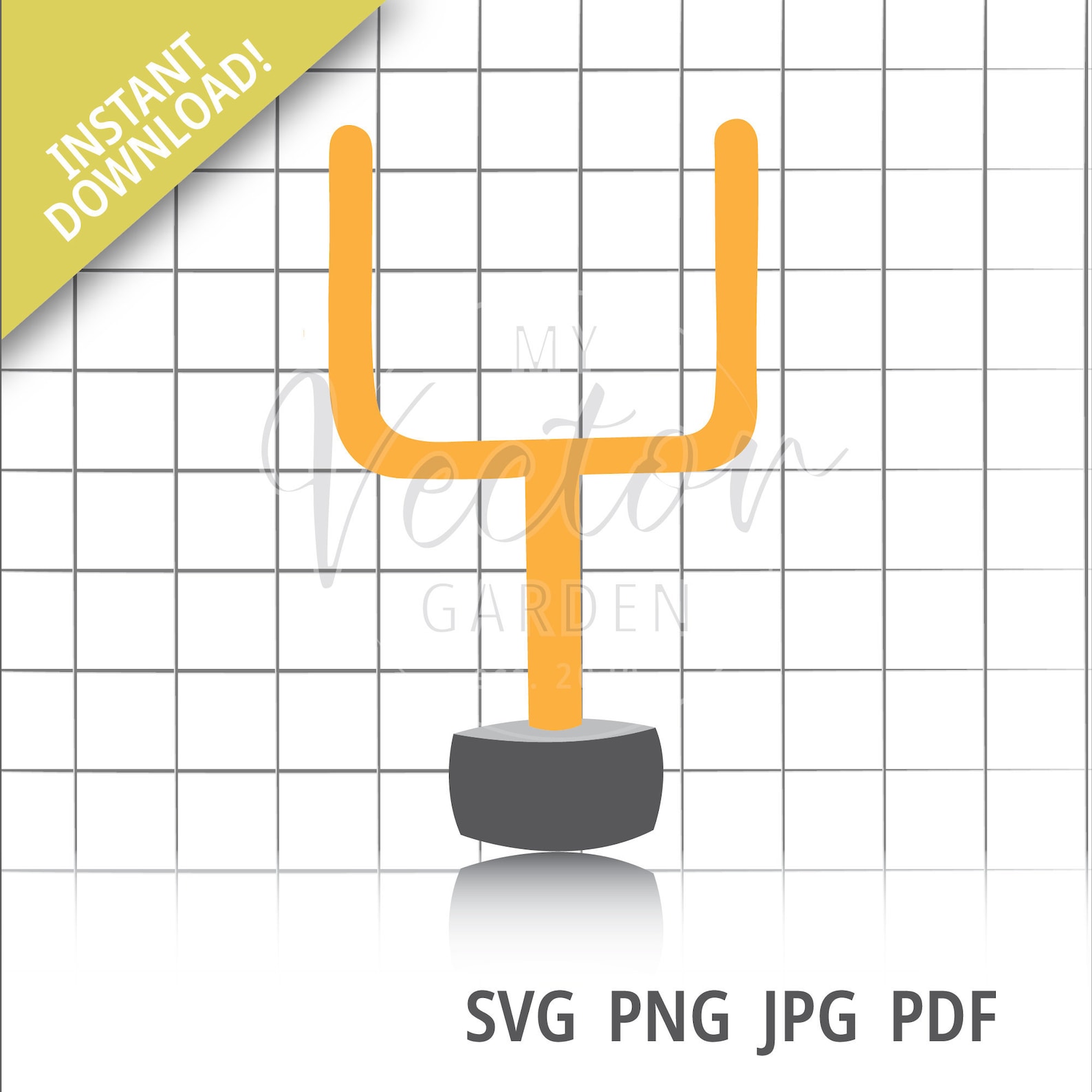 Goal Post Svg Field Goal Clipart Goal Post Vector Football - Etsy