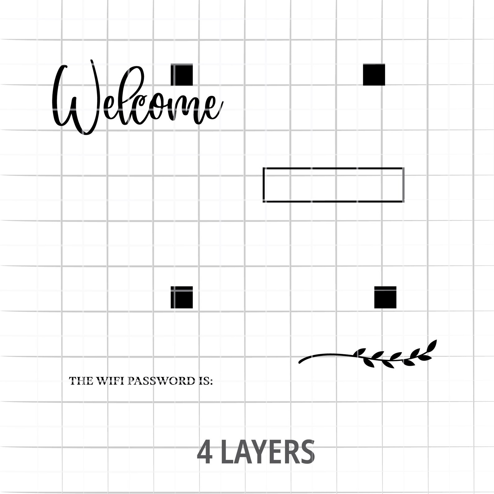 Wifi Password Sign Svg Welcome Sign Svg Printable for Office - Etsy