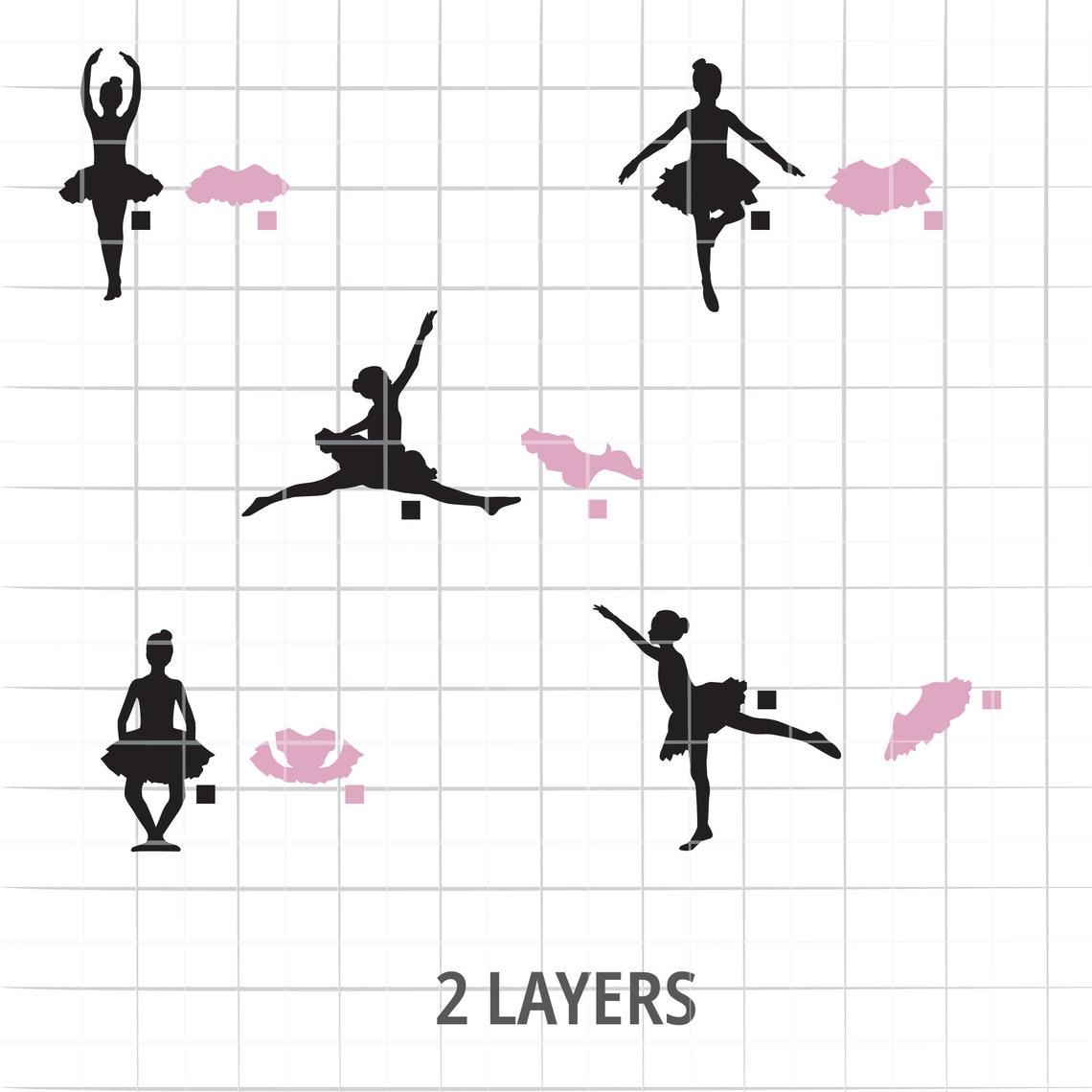 Ballet Svg Bundle Ballerina Svg File for Cricut Layered - Etsy