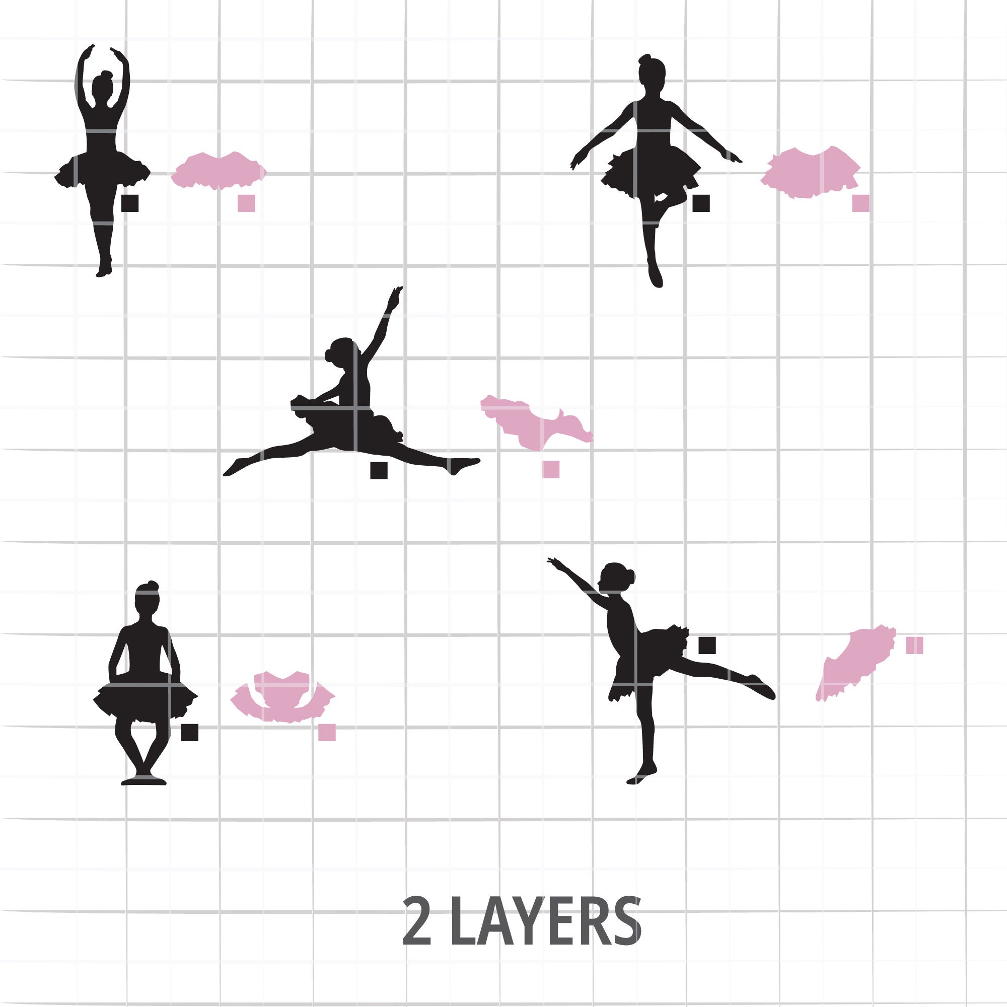 Ballet Svg Bundle Ballerina Svg File for Cricut Layered - Etsy
