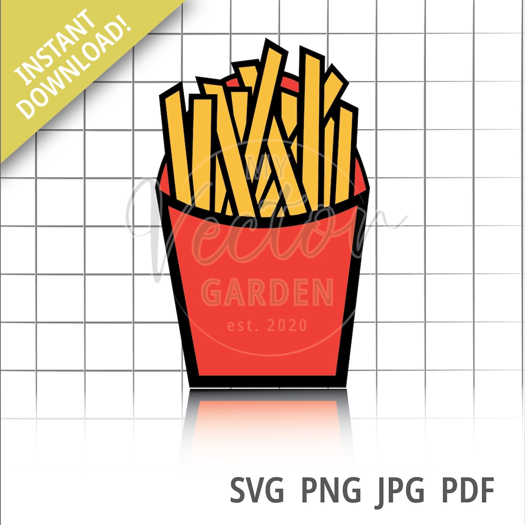 French Fries Svg, Fast Food Art Greasy Spoon Food Freedom Fries ...