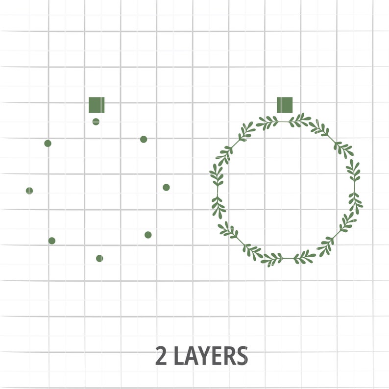 Farmhouse Wreath Svg Simple Wreath Svg Laurel Wreath Svg | Etsy