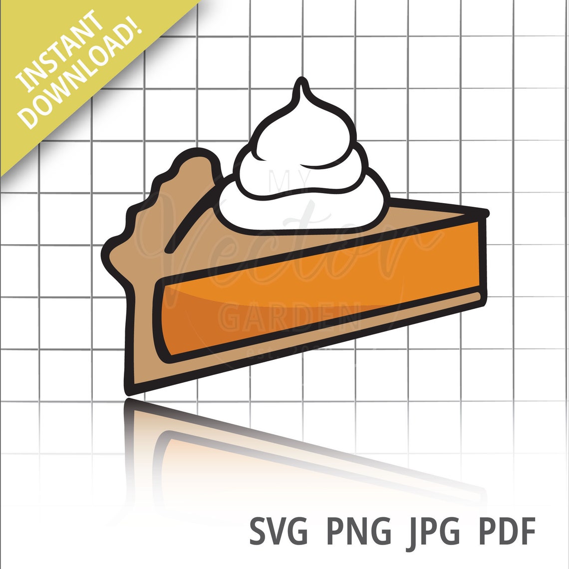 Pumpkin Pie Svg Pie Svg Cut File For Cricut Pie With Whipped | Etsy