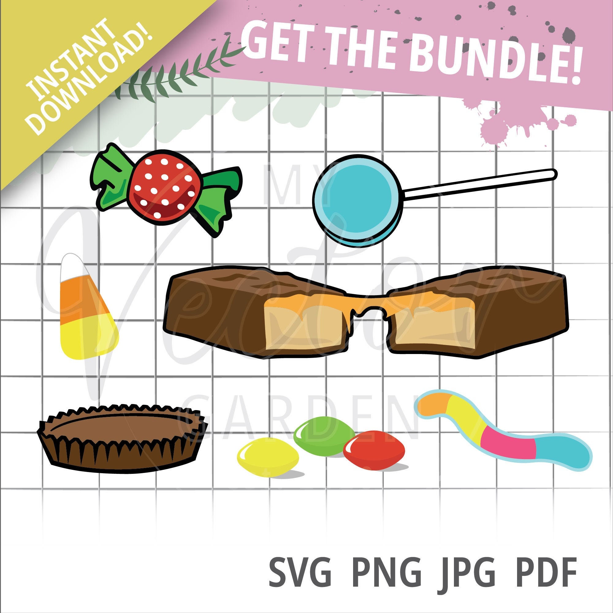 Candy Svg Bundle Sweets Svg File for Cricut Layered Candy Svg - Etsy Canada