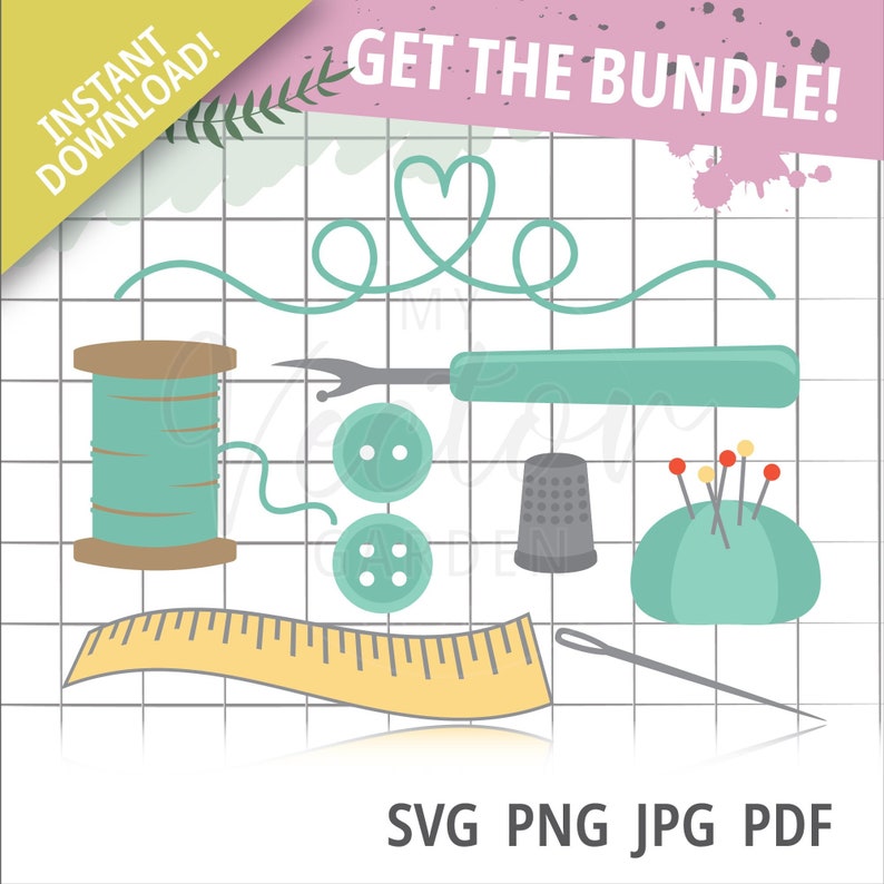 Sewing Svg Bundle Sewing Clipart Seamstress Svg Crafting Svg - Etsy