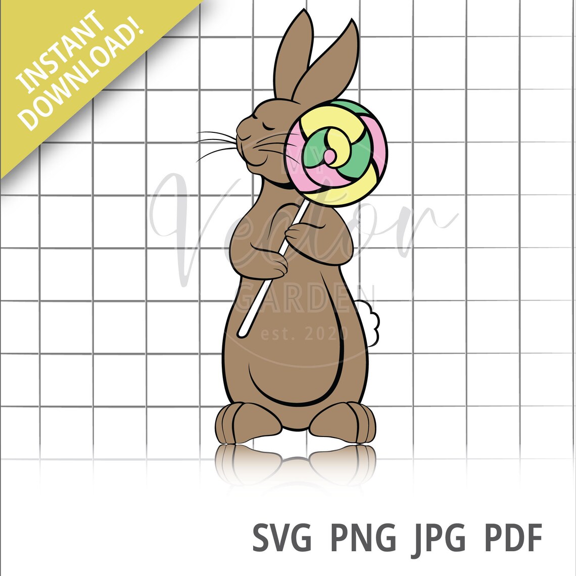 Easter Bunny Svg Rabbit Svg File for Cricut Easter Clipart - Etsy