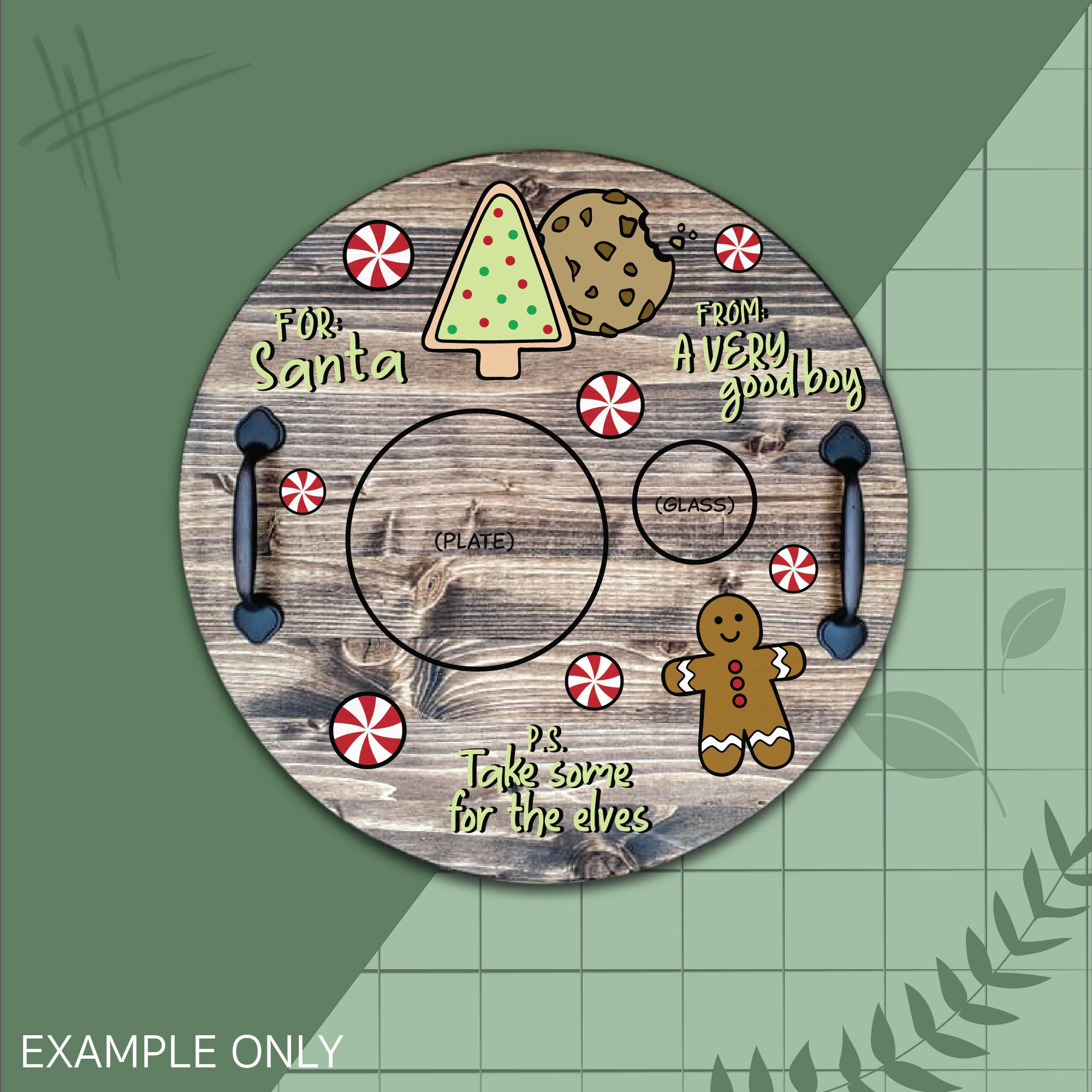 Christmas Cookie SVG Bundle: Santa Plate, Holiday Clipart (digital ...