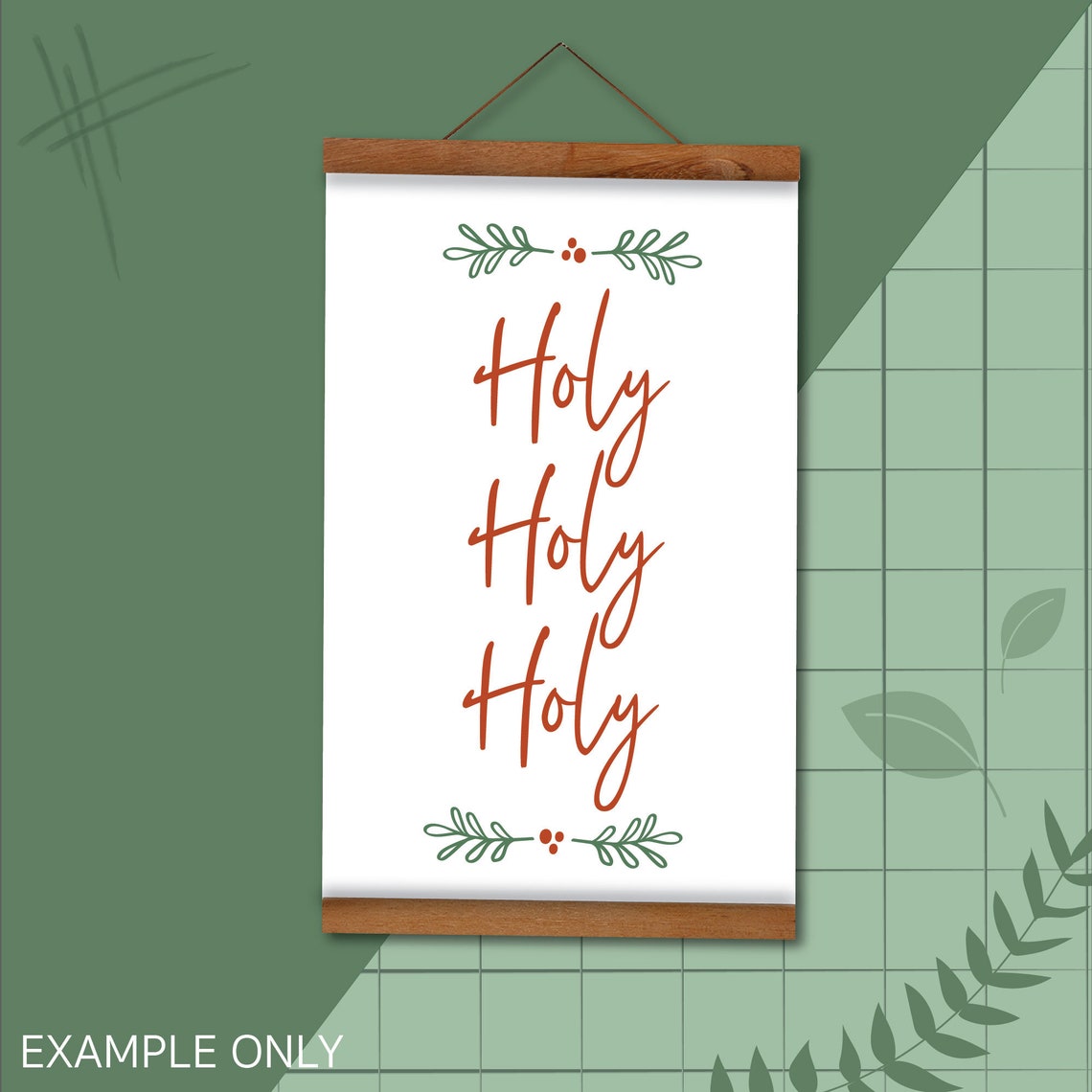 Holy Holy Holy Christmas Vertical Sign SVG, Cricut, Stencil (digital ...