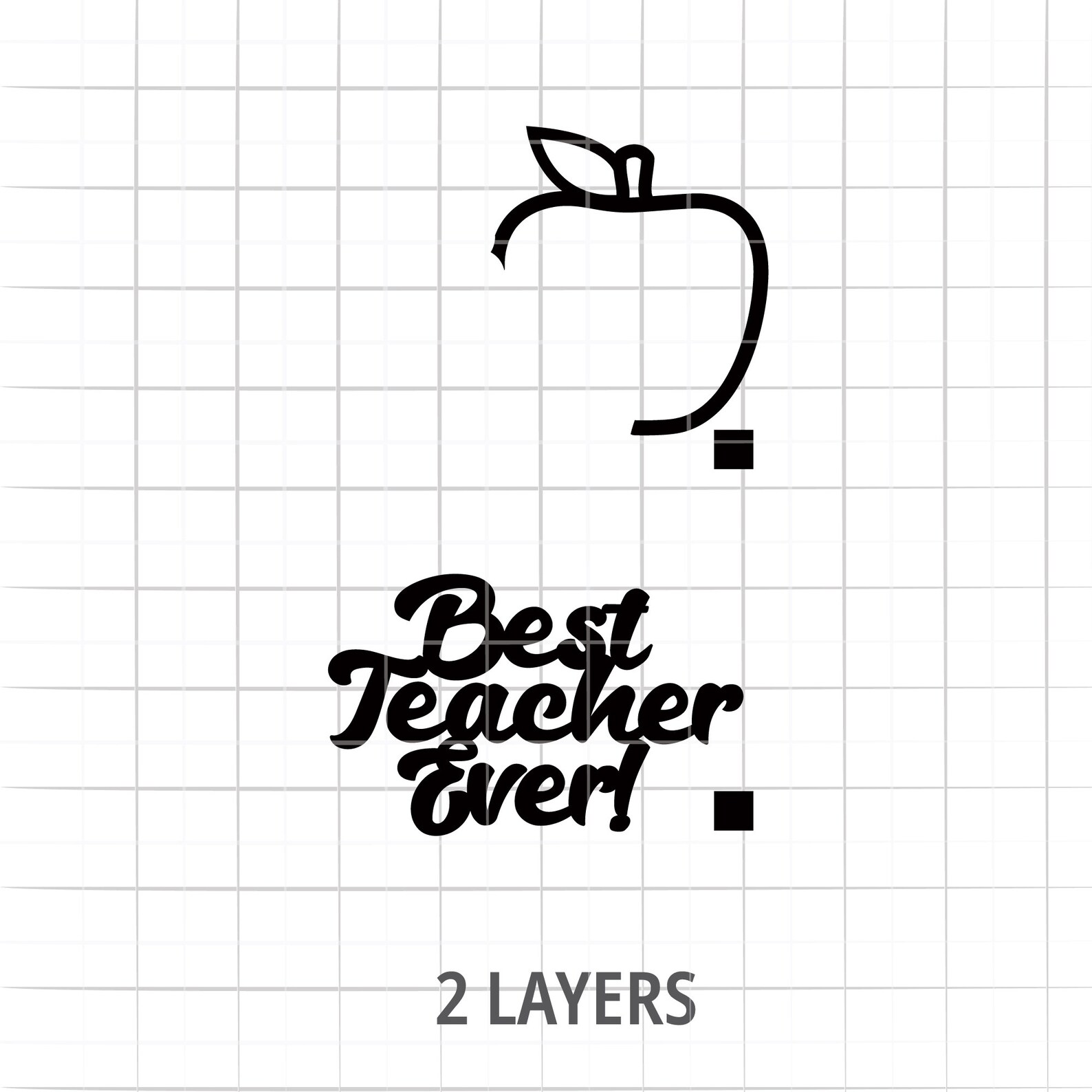 Teacher Appreciation Svg Best Teacher Ever Svg Cake Topper - Etsy