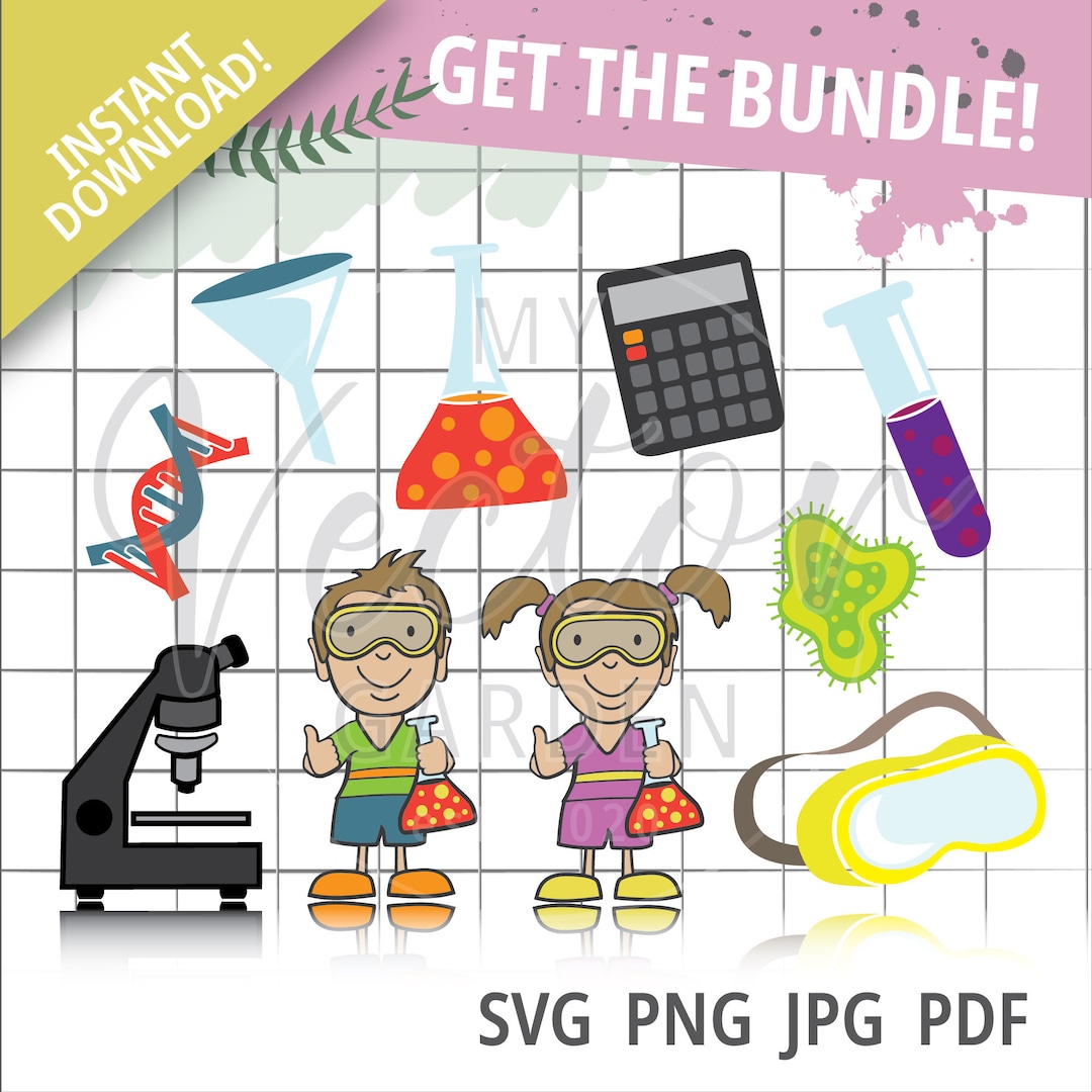 Kid Science Bundle, Scientist Bundle Svg Scientist Clip Art Science ...