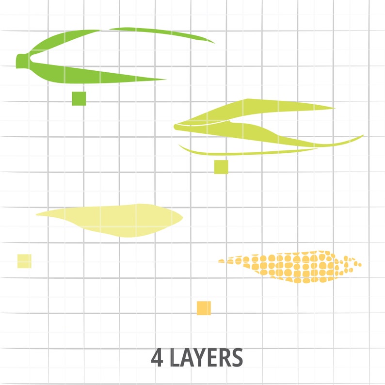 Corn Svg Layered Corn Svg File for Cricut Corn on the Cob Svg | Etsy