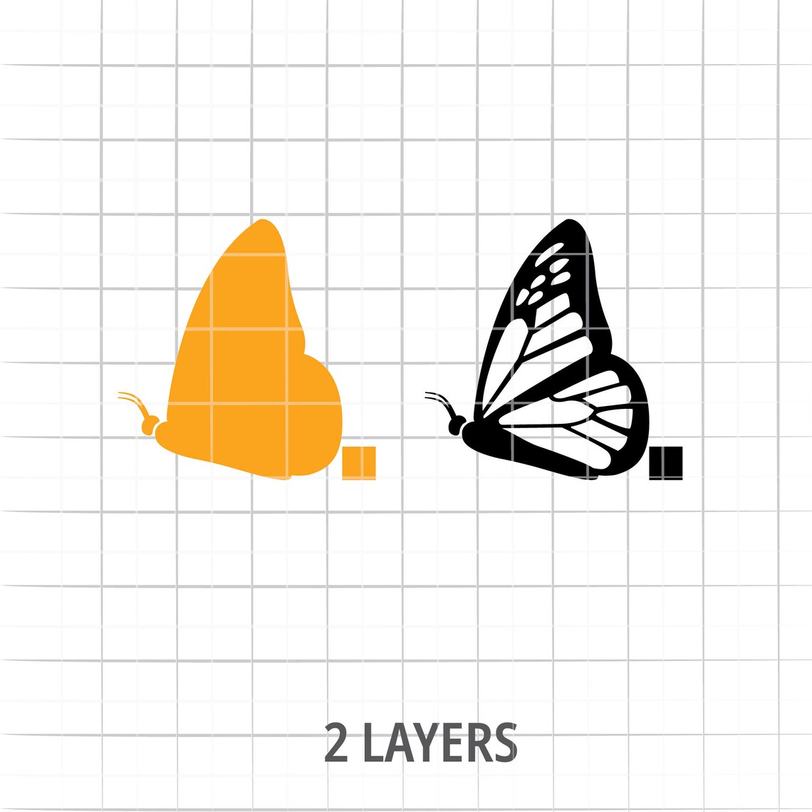 Butterfly Svg Bundle Monarch Svg File for Cricut Layered - Etsy