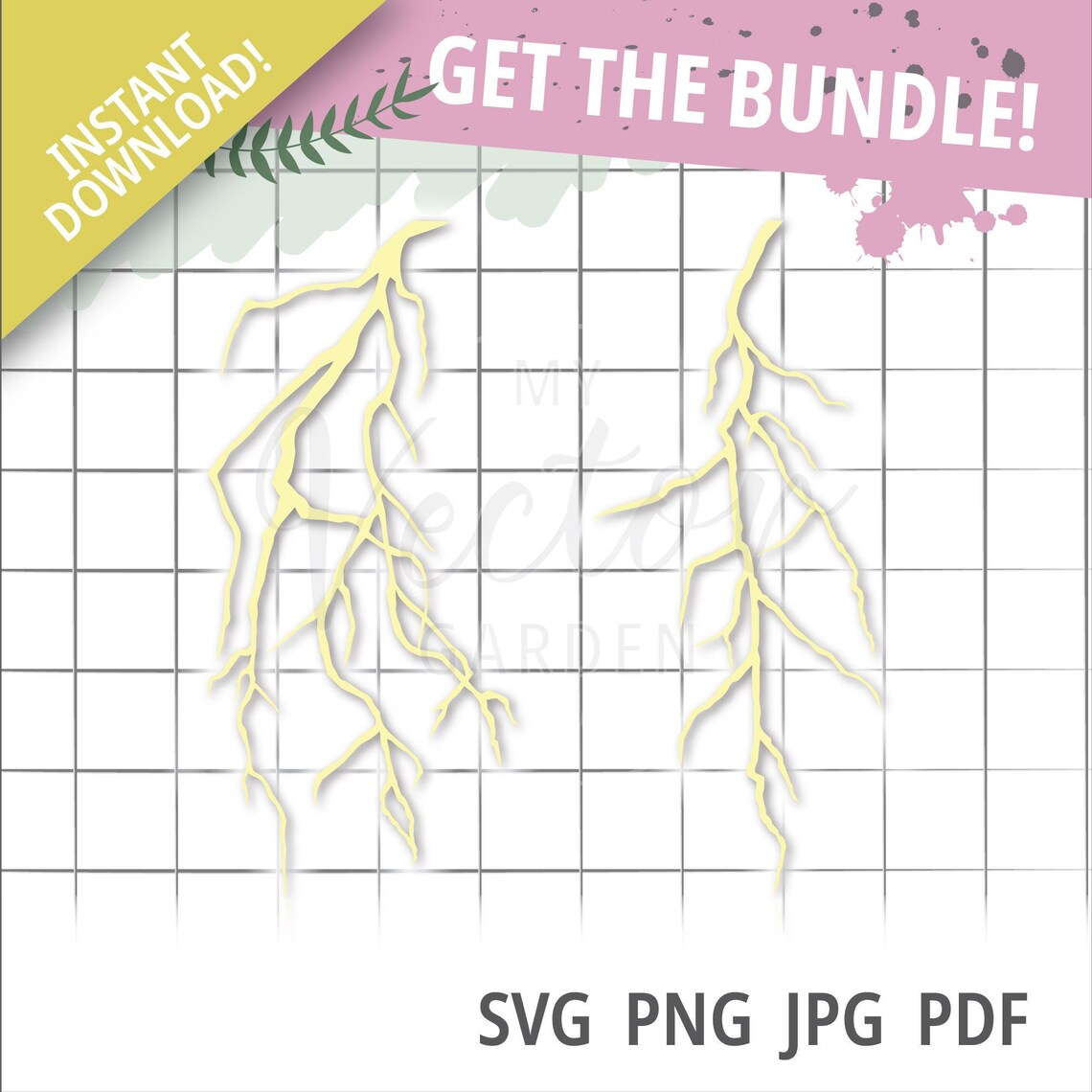 Lightning Bolt Svg Bundle Storm Svg File for Cricut Roots Svg | Etsy