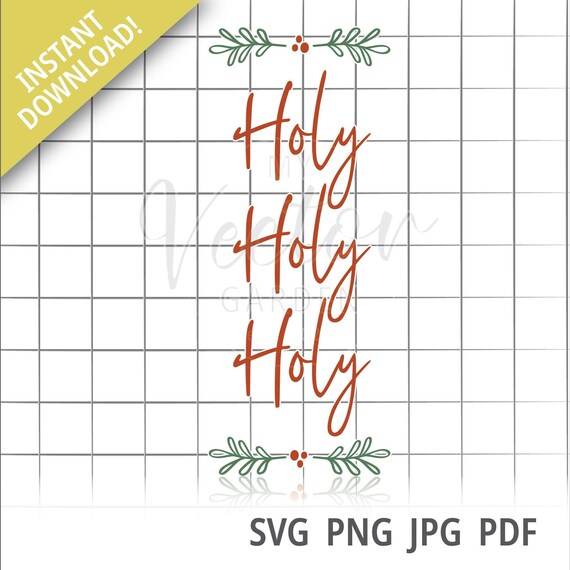 Holy Holy Holy Svg Religious Christmas Svg File for Cricut - Etsy