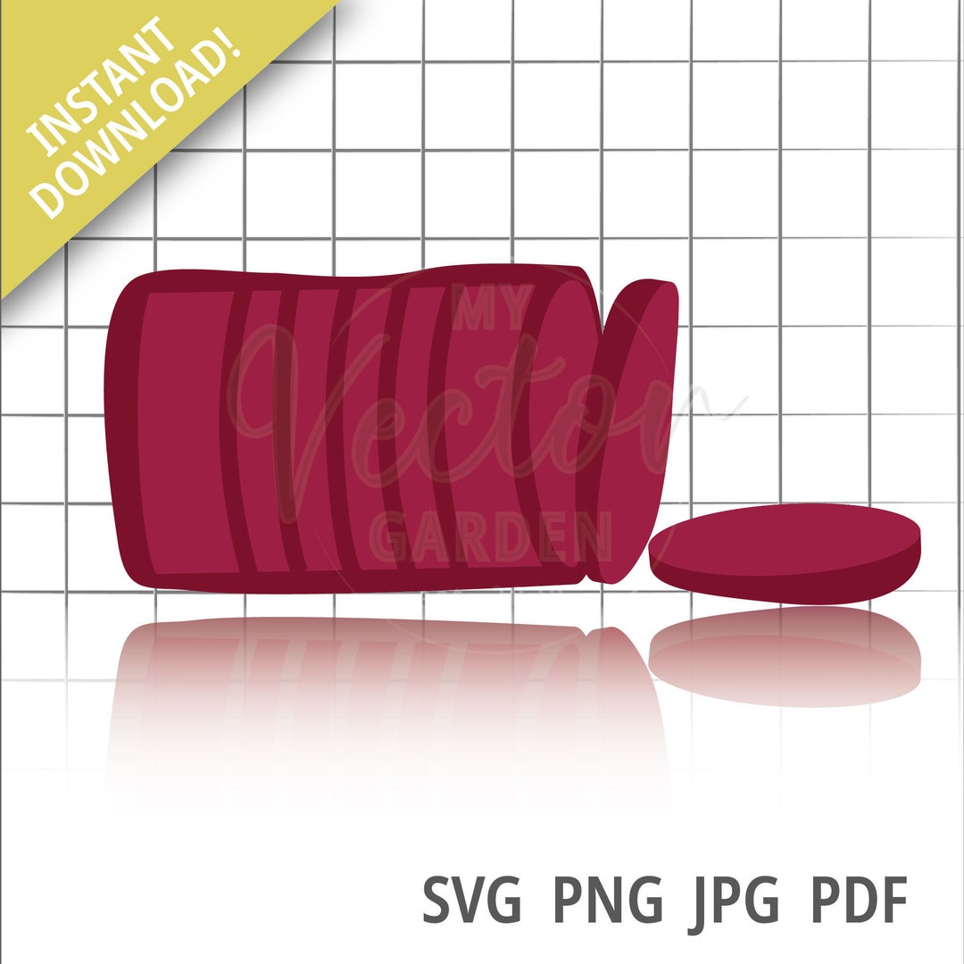 Cranberry Sauce Svg, Thanksgiving Clipart Canned Cranberry Svg ...