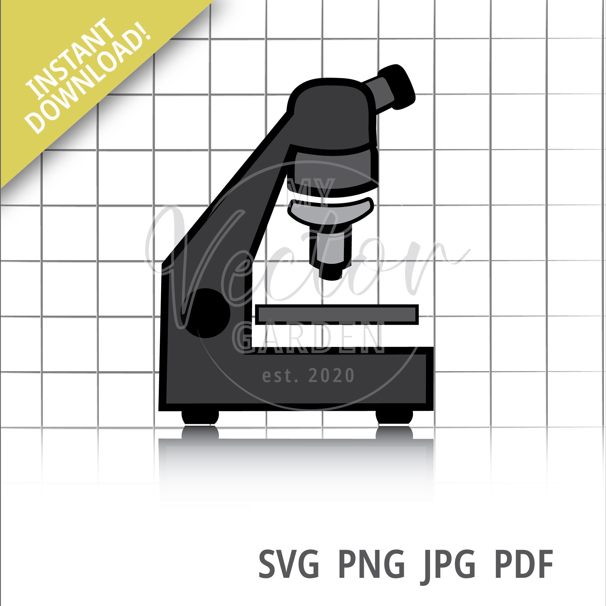 Microscope Svg Microscope image Science svgs Science graphic | Etsy
