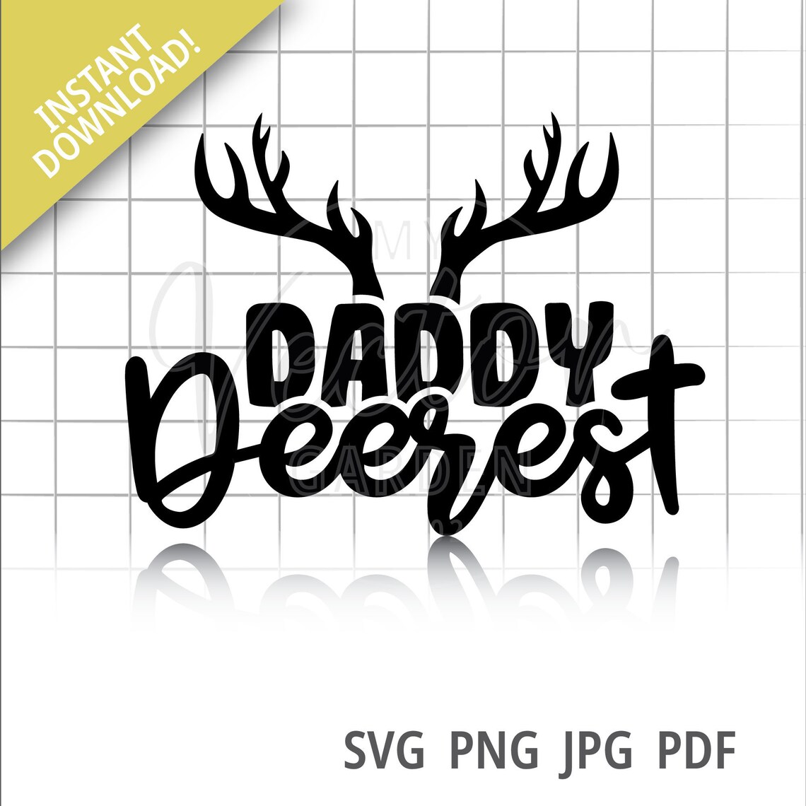 Dad Svg Deer Antlers Svg Dad Hunting Svg Daddy Deer Svg - Etsy