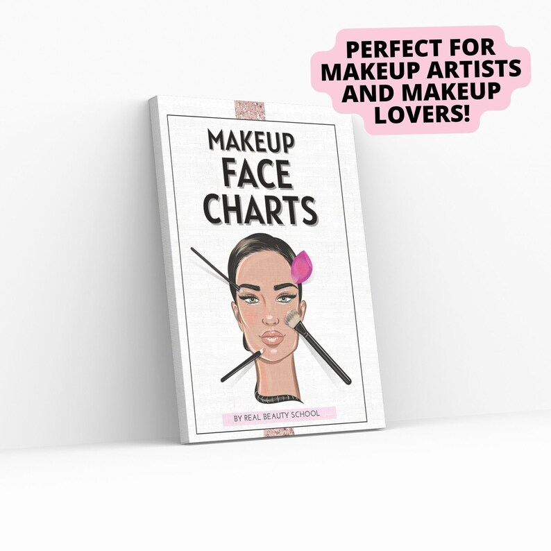 Makeup Face Chart Ebook: MUA Practice Sheets (PDF) - Etsy