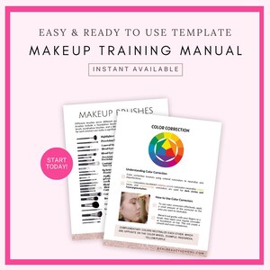 Makeup Artist Training Manual: Editable Cosmetology Guide (PDF ...