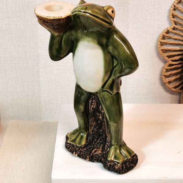 Frog Candlestick - Etsy