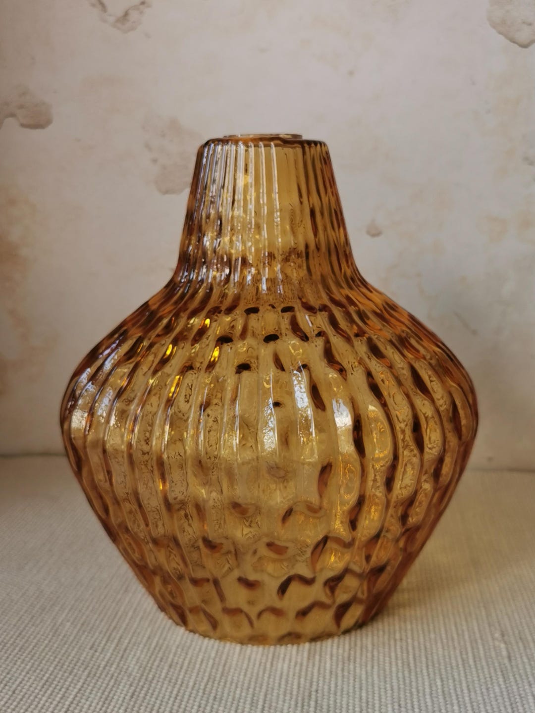 Original 1970s Amber Glass Light Shade - Etsy