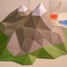 MOUNTAINS - MOUNTAIN - DIY - 3D - Papercraft - Metal Welding - Trophy ...
