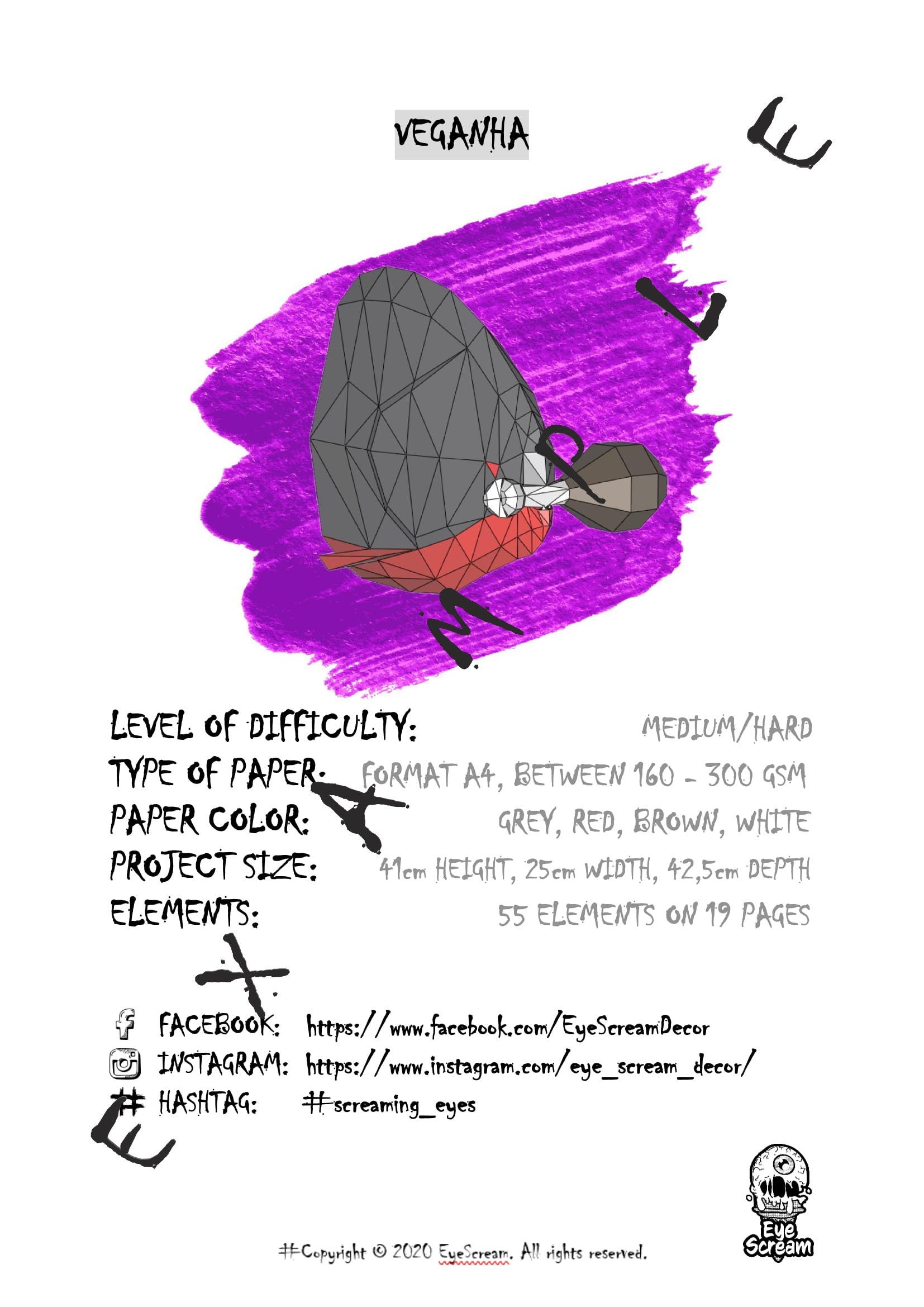 BISON SON of a BI... Diy Origami Papercraft Metal | Etsy Canada