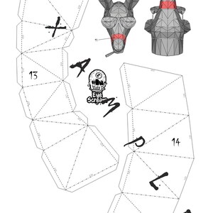 PIGEONS - DIY - 3D - Origami - Papercraft - Metal Welding - Trophy ...