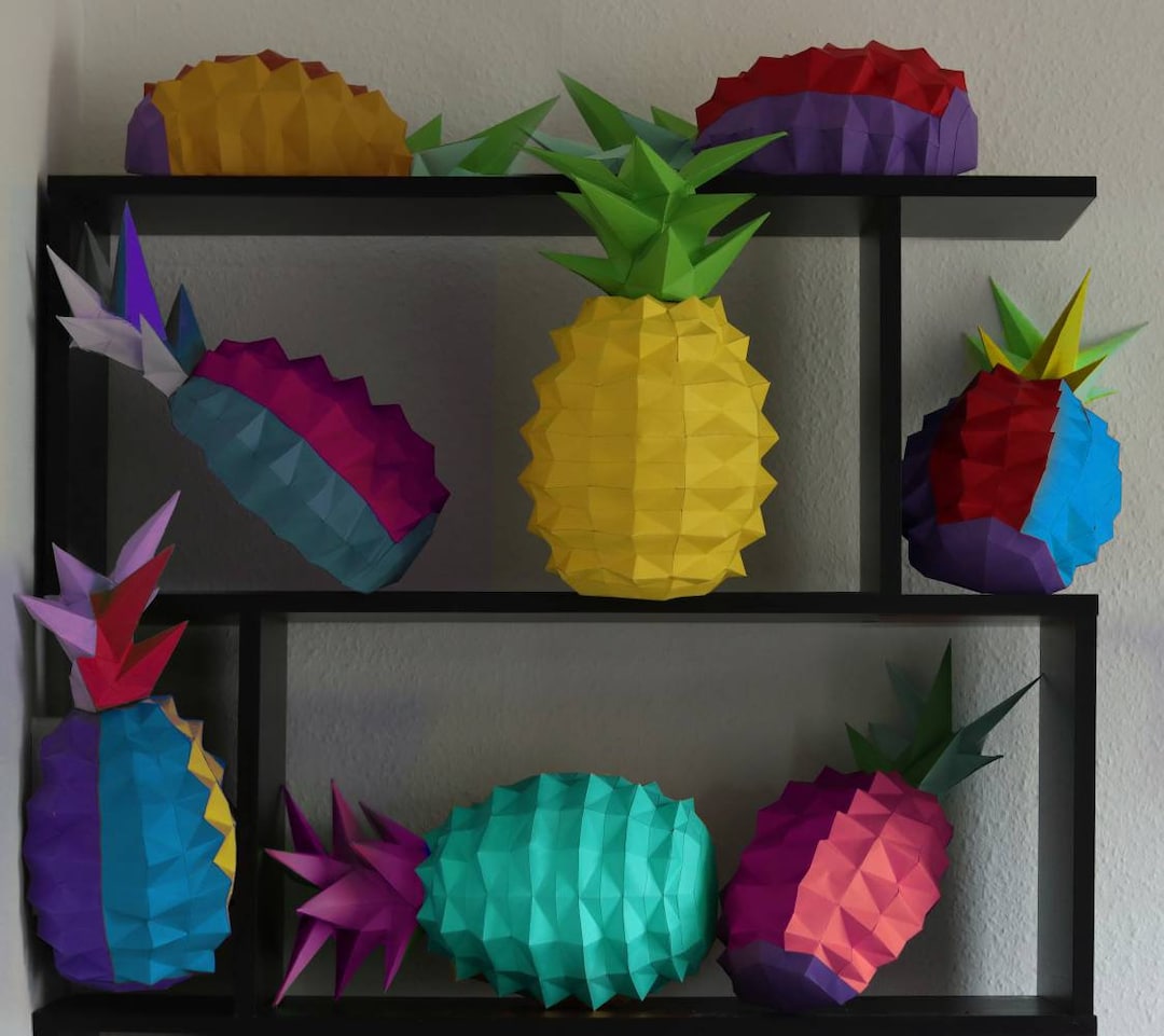 PINEAPPLE - PINEAPPLES - DIY - 3D - Papercraft - Metal Welding - Trophy ...