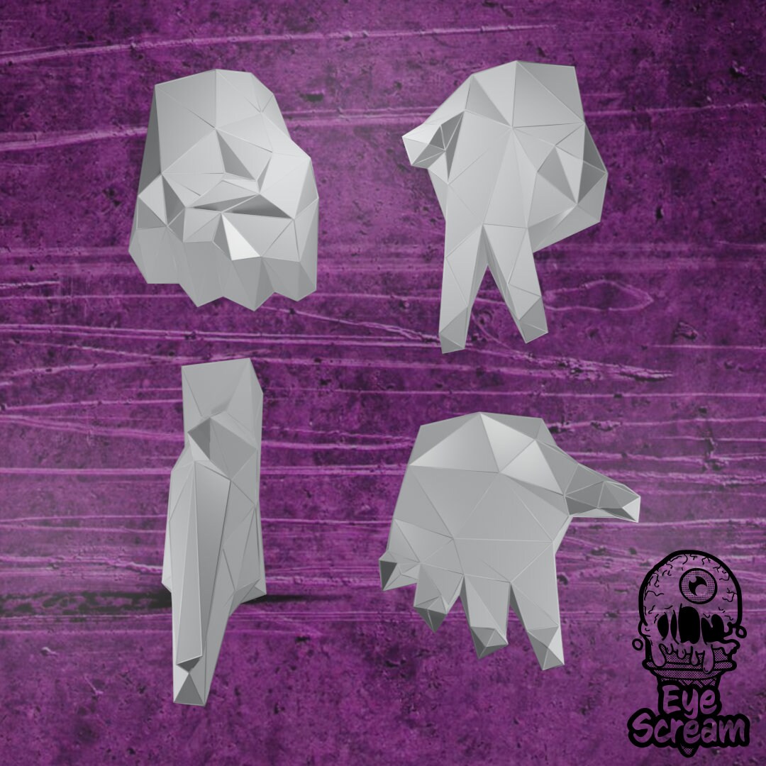 HELPING HANDS DIY 3D Origami Papercraft Metal - Etsy