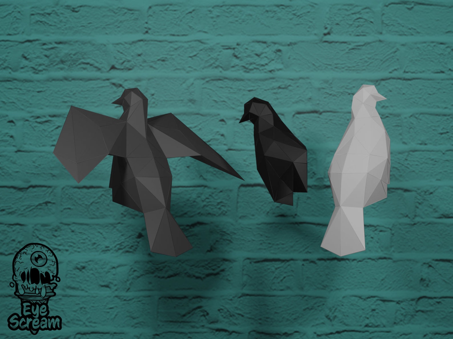 PIGEONS DIY 3D Origami Papercraft Metal Welding - Etsy
