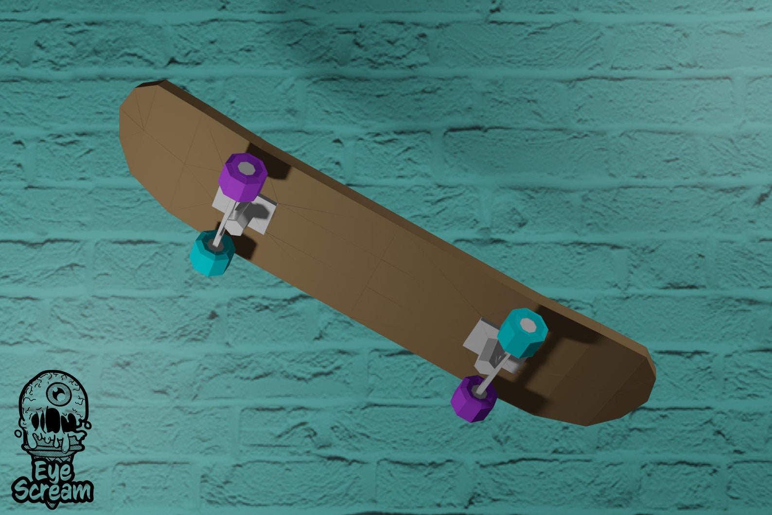 SKATEBOARD SCULPTURE DIY 3D Papercraft Metal Welding - Etsy