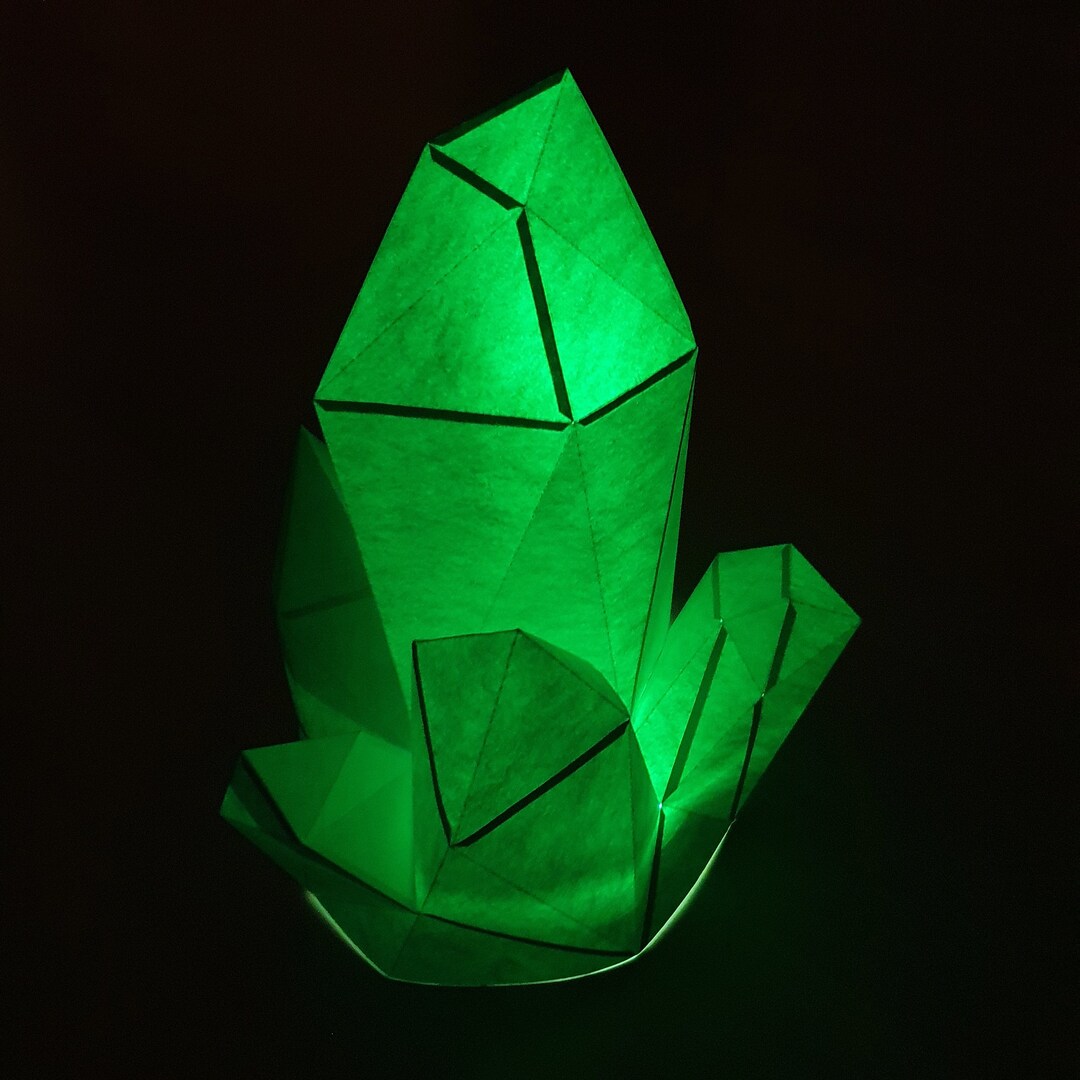 CRYSTAL LANTERN - DIY - 3D - Origami - Papercraft - Metal Welding ...